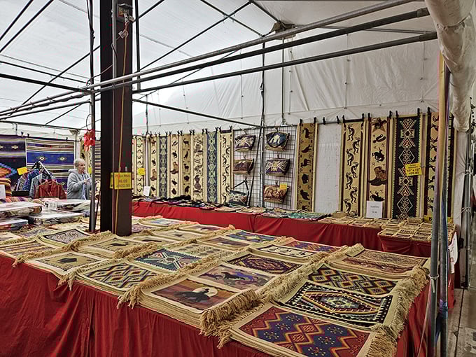 Handwoven textiles that transform "I'm just looking" into "I need this in every color" faster than you can say "authentic southwestern decor."