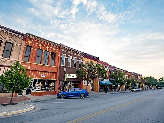 The vibrant storefronts of downtown Atchison offer a rainbow of affordable possibilities, proving small-town Kansas knows how to keep both spirits and savings high.