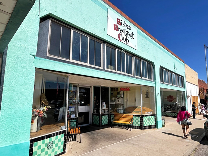 Historic Bisbee charm meets breakfast perfection in this turquoise-trimmed mining town treasure.