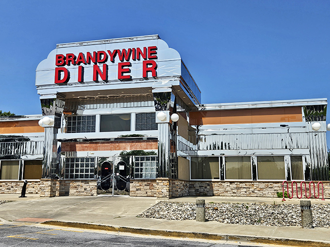 Classic diner architecture meets modern burger expectations at this Rocky Run Parkway treasure.