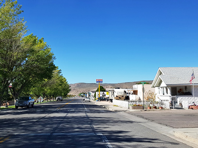 This desert highway stretching through Caliente reminds us that in Nevada, the journey itself is the destination.