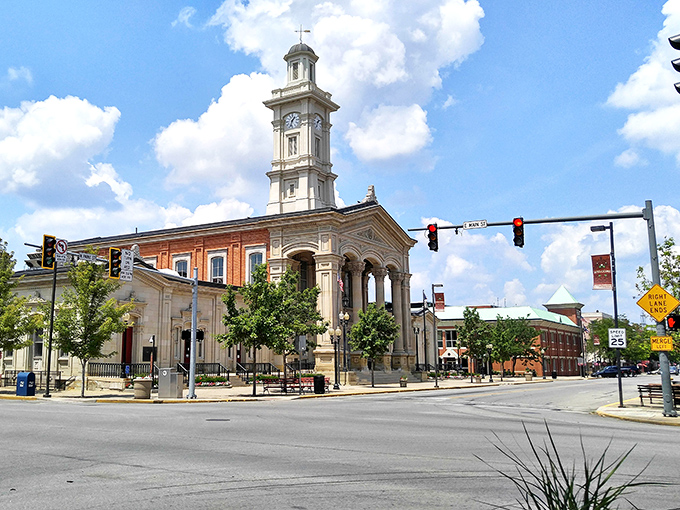 Clocktower economics! Chillicothe's grand architecture stands testament to a city where time moves slowly but retirement dollars stretch quickly.