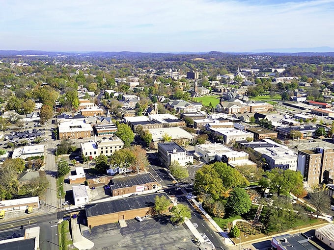 Cleveland's downtown vista offers a bird's-eye view of this perfectly sized city nestled among Tennessee's rolling hills.