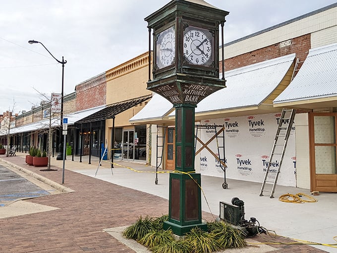 DeFuniak Springs' town clock keeps perfect time in a place where rushing is considered poor manners.