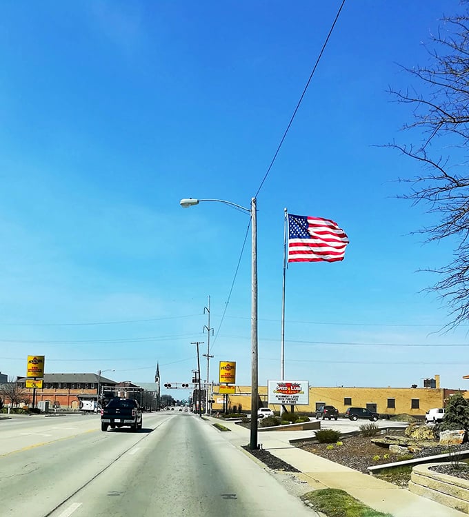 Decatur's revitalized downtown reflects off Lake Decatur's waters, creating lakeside living at landlocked retirement prices.