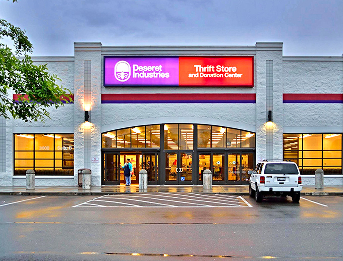 Deseret Industries brings that clean, bright department store feel to thrift shopping - organized bliss for bargain hunters.