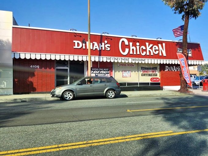 Classic red and white buildings like this have been feeding happy families for generations across America.