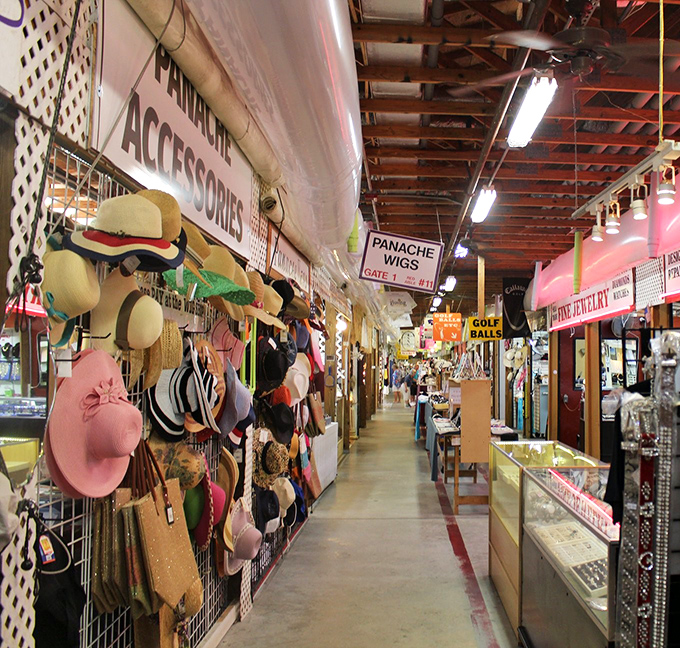 Flamingo Island's toy vendor creates a display that would make any collector's heart skip a beat. Childhood memories, perfectly preserved!