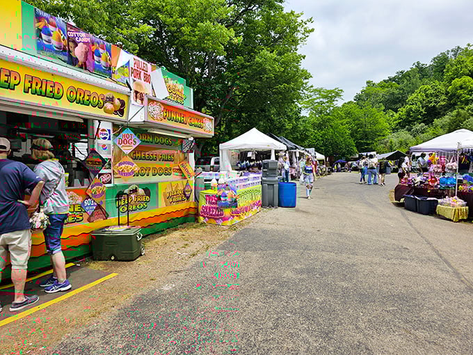 When food trucks show up at flea markets, you know the event has reached legendary status.