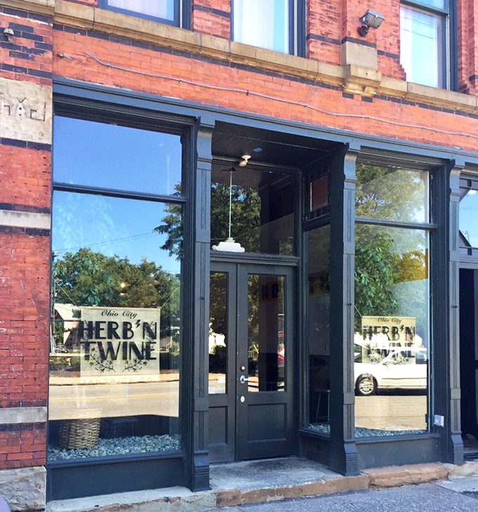 Herb'n Twine's sleek black facade brings modern sandwich sensibilities to this classic Cleveland neighborhood.