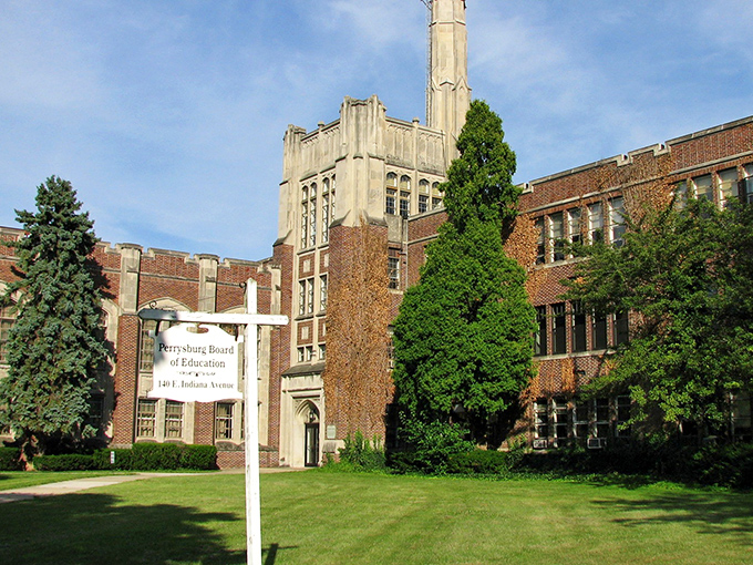 Perrysburg's stately brick buildings create the kind of campus charm that makes learning look absolutely delightful.