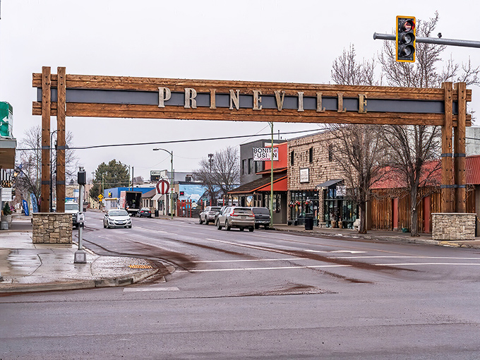 Welcome to Prineville, where the sign is almost as charming as the town itself.