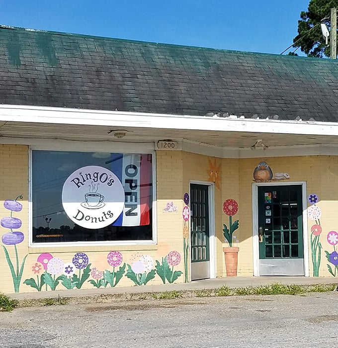 Hand-painted flowers on yellow walls - this Smithfield gem feels like visiting your favorite grandmother's kitchen.