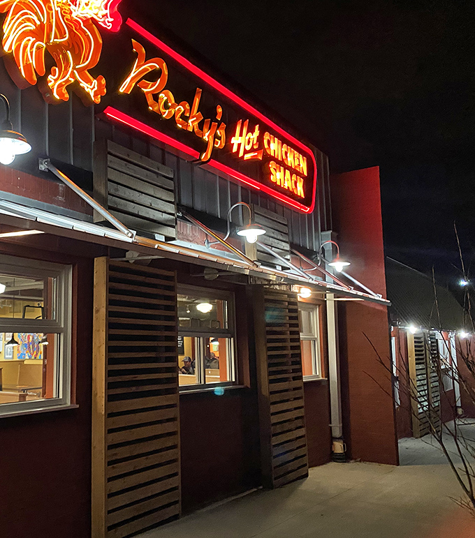 That glowing rooster means business &ndash; Nashville hot chicken has found its fiery home in Greenville.