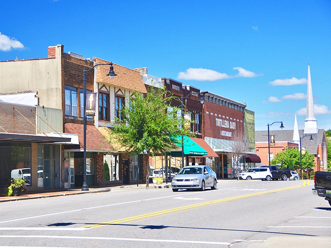 Russellville's main street architecture tells stories of prosperity built on honest work.