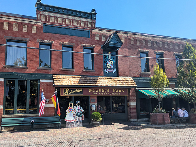 Schmidt's Sausage Haus brings a slice of Germany to Columbus. Those brick buildings have stories to tell &ndash; and sausages to serve.