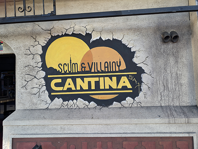 A galaxy far, far away feels surprisingly close in this Star Wars cantina that's pure Hollywood magic.