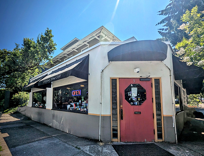 Tucked into the neighborhood like a delicious secret only the locals are supposed to know.