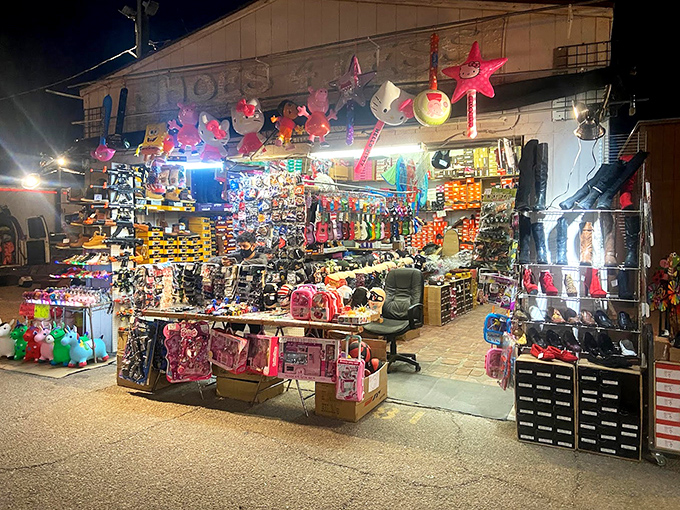 As night falls, Tanque Verde Swap Meet transforms into a festival of lights and bargains. Desert nights were made for this!