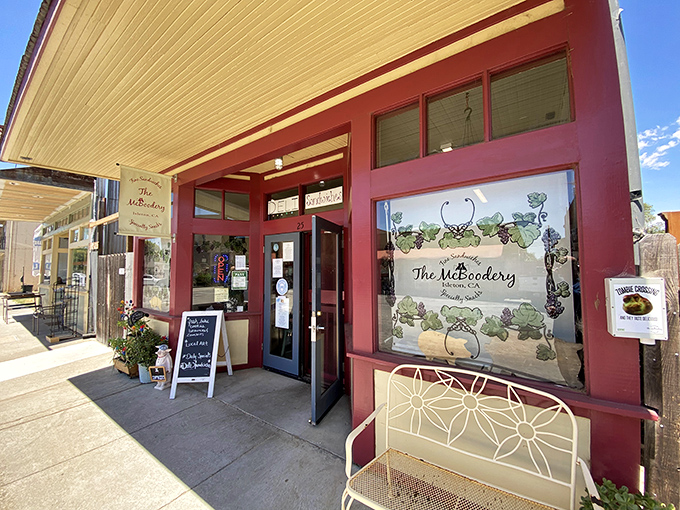 The McBoodery's charming red fa&ccedil;ade looks like it belongs in a storybook &ndash; one where the happy ending involves delicious sandwiches.