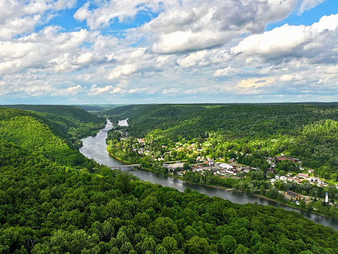 Tionesta's forest meets river in a embrace that would make even Thoreau pack his bags.