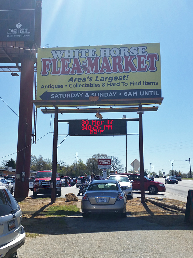 Early birds get the best finds! White Horse Flea Market's 6 AM opening attracts serious shoppers ready for the hunt.