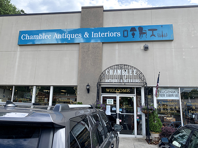Clean storefront design promises organized browsing through carefully curated collections of vintage American treasures and finds.