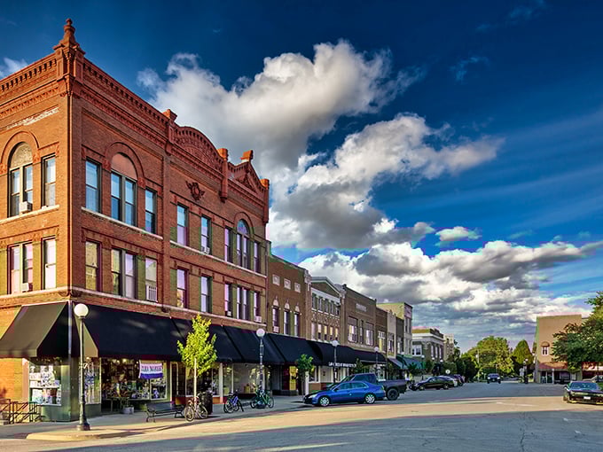 This classic Main Street stretches toward possibilities while honoring the past with every brick.