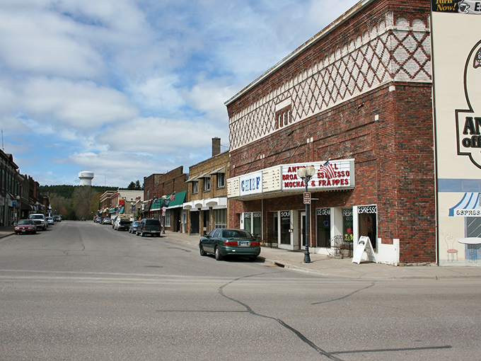 Diagonal brickwork, straight-up savings! Cloquet's chief attraction might be its remarkable affordability.