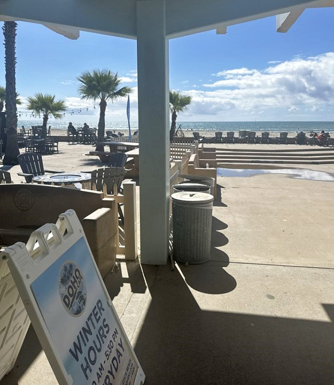 Harbor views and boba tea create unexpected culinary adventures in this peaceful waterfront setting.