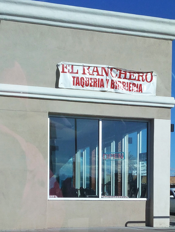 Sometimes the best taquerias hide behind modest facades - this "Cerveria y Bierfria" sign suggests cold beer awaits too.