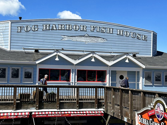 That weathered wood exterior has seen countless satisfied customers leave with smiles and loosened belts over the years.