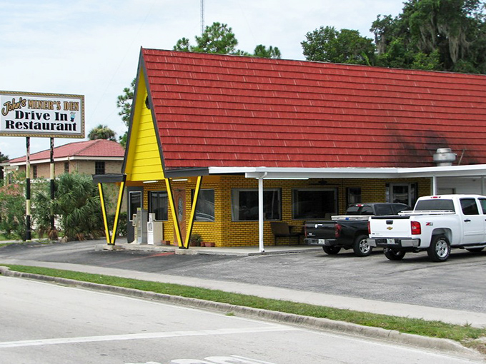 This vintage drive-in restaurant in Fort Meade serves nostalgia alongside burgers. Remember when dinner out didn't require a small loan?