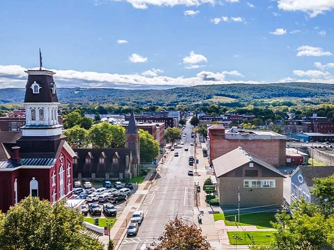 Herkimer's church steeple watches over a town where affordability reigns supreme. Heavenly prices in a down-to-earth community!