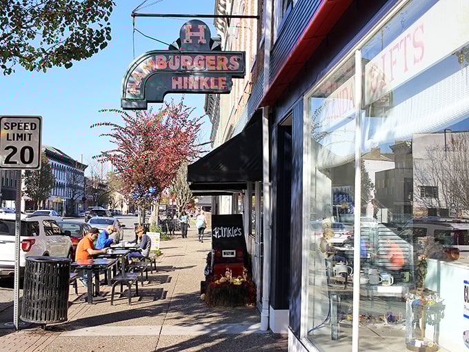 Hinkle's Sandwich Shop: That classic neon sign beckons like an old friend. Inside, sandwiches that haven't changed because they've never needed to.