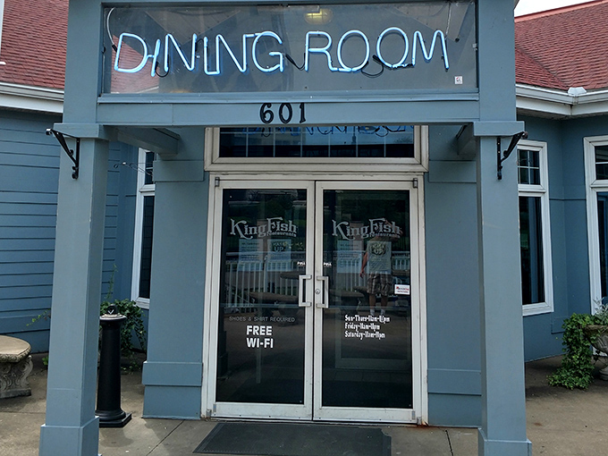 That classic blue and white building has welcomed countless families seeking honest seafood in comfortable surroundings.