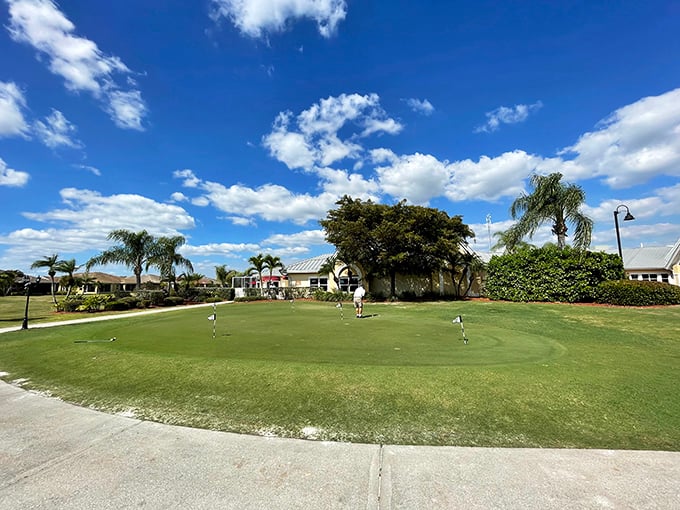 Putting green perfection in a community that's perfectly within your retirement budget.