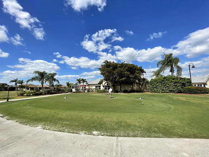 Putting green perfection in a community that's perfectly within your retirement budget.