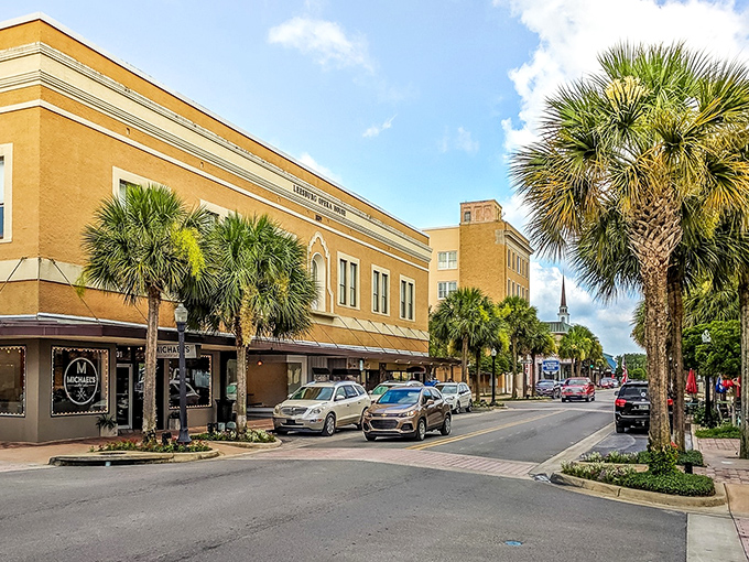 Historic buildings house modern conveniences, proving that progress and charm can coexist quite beautifully.