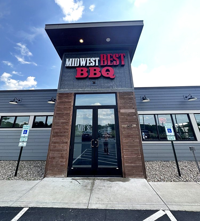 Clean contemporary lines housing a kitchen that takes both brisket and ice cream seriously.
