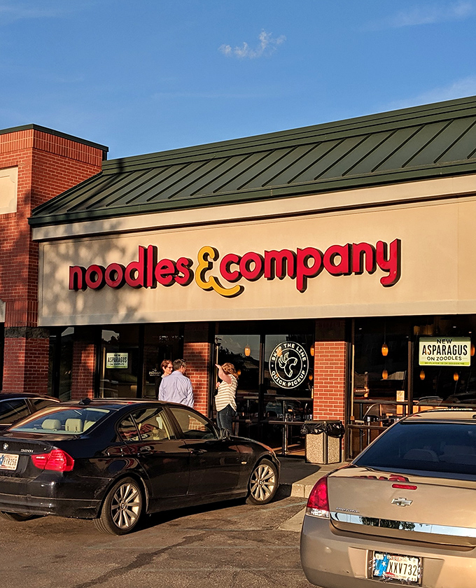 Golden hour lighting makes everything look better, especially when you're about to dive into a steaming bowl of noodle perfection.