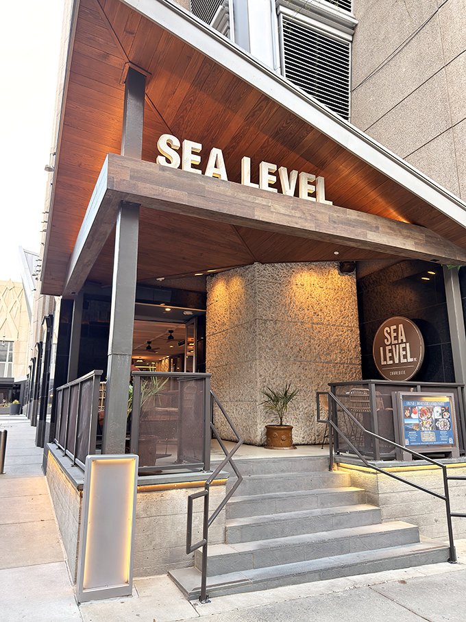 Modern design elements frame timeless seafood preparations in this upscale yet approachable downtown destination.