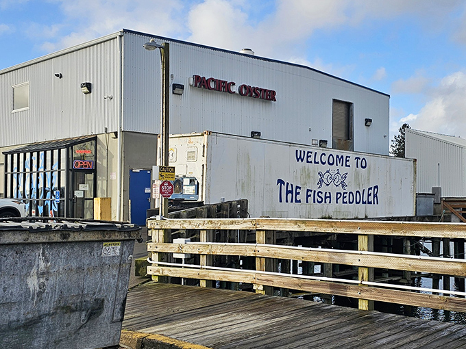 Industrial on the outside, seafood wonderland on the inside. Some of the best restaurants don't need fancy architecture to impress.