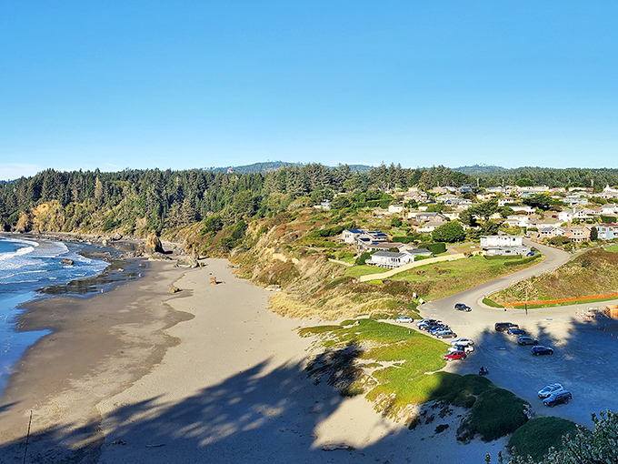 Coastal bluffs and hidden beaches create a peaceful paradise where time moves with tides.