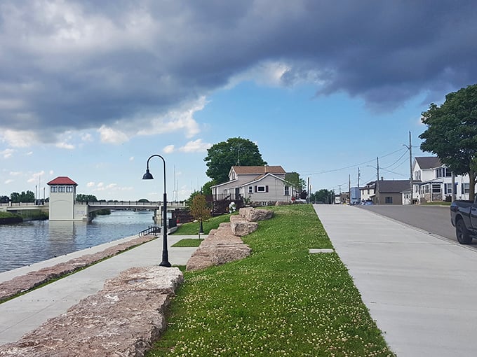 This peaceful waterfront walkway offers million-dollar views without the million-dollar price tag.