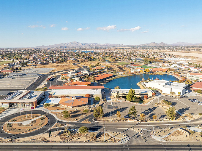 Those waterfront homes in the desert? Only in California would someone put a lake where tumbleweeds should be.