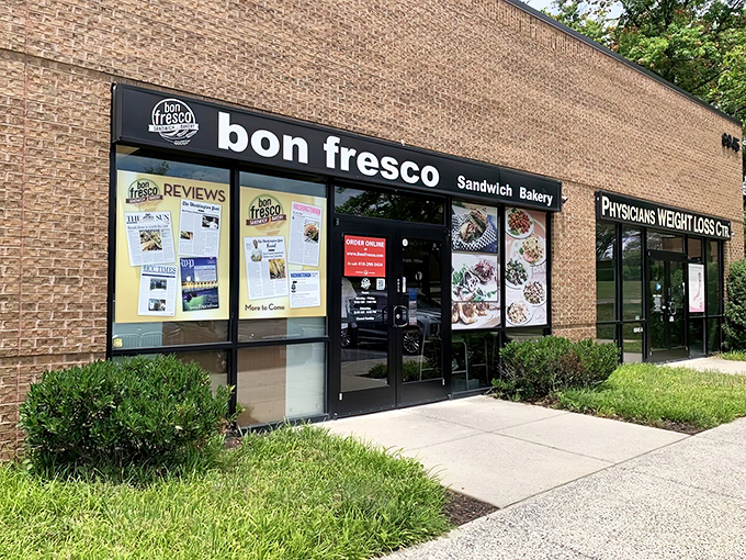 Clean lines and simple signage at Bon Fresco let the sandwiches do all the talking. And boy, do they have stories to tell.