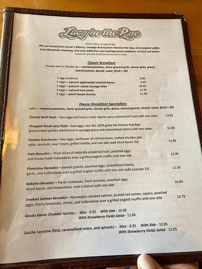 This menu isn't just a list of options&mdash;it's a manifesto of local sourcing and breakfast philosophy that makes decision anxiety completely worth it.