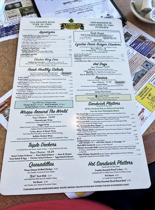 The menu at Lyndon Diner reads like a love letter to American comfort food. Each page offers a new relationship with carbs worth pursuing.