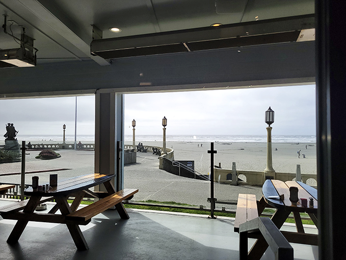 Where dining meets oceanfront theater&mdash;Mo's panoramic windows frame Seaside's beach like a living postcard that changes with every tide.